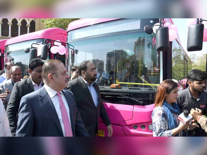 New routes of Pink Bus Service from April 19: Sharjeel Memon | Daily ...