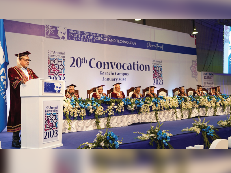 SZABIST CONVOCATION: 'Passion breaks barriers, dreams turns true', Ahmed Shah tells Szabist's ...